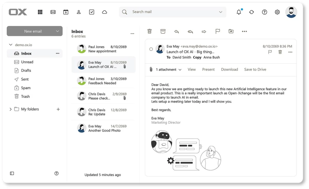 OX App Suite Email - Professional Email Solutions by Upflare