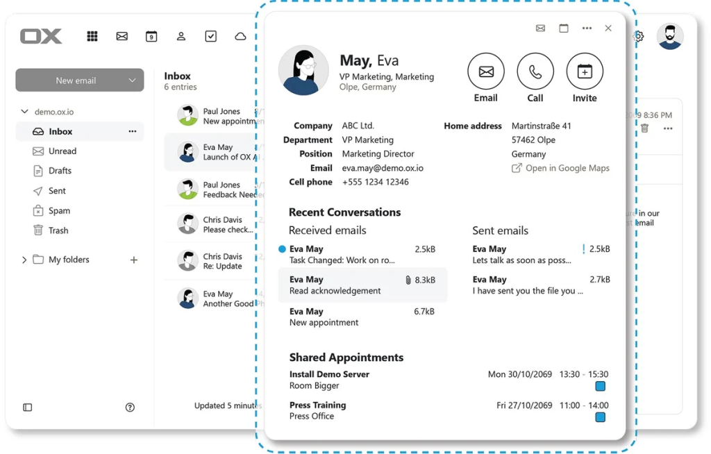 OX App Suite Email - Professional Email Solutions by Upflare